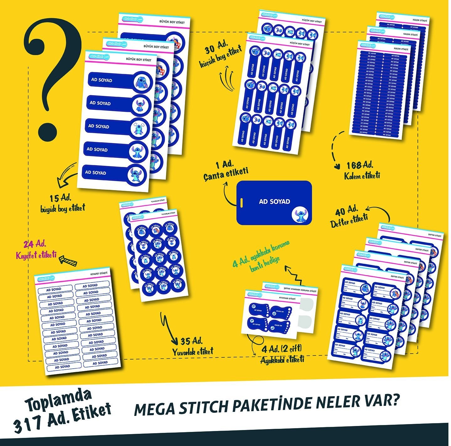 MEGA STITCH | Okul Etiketi
