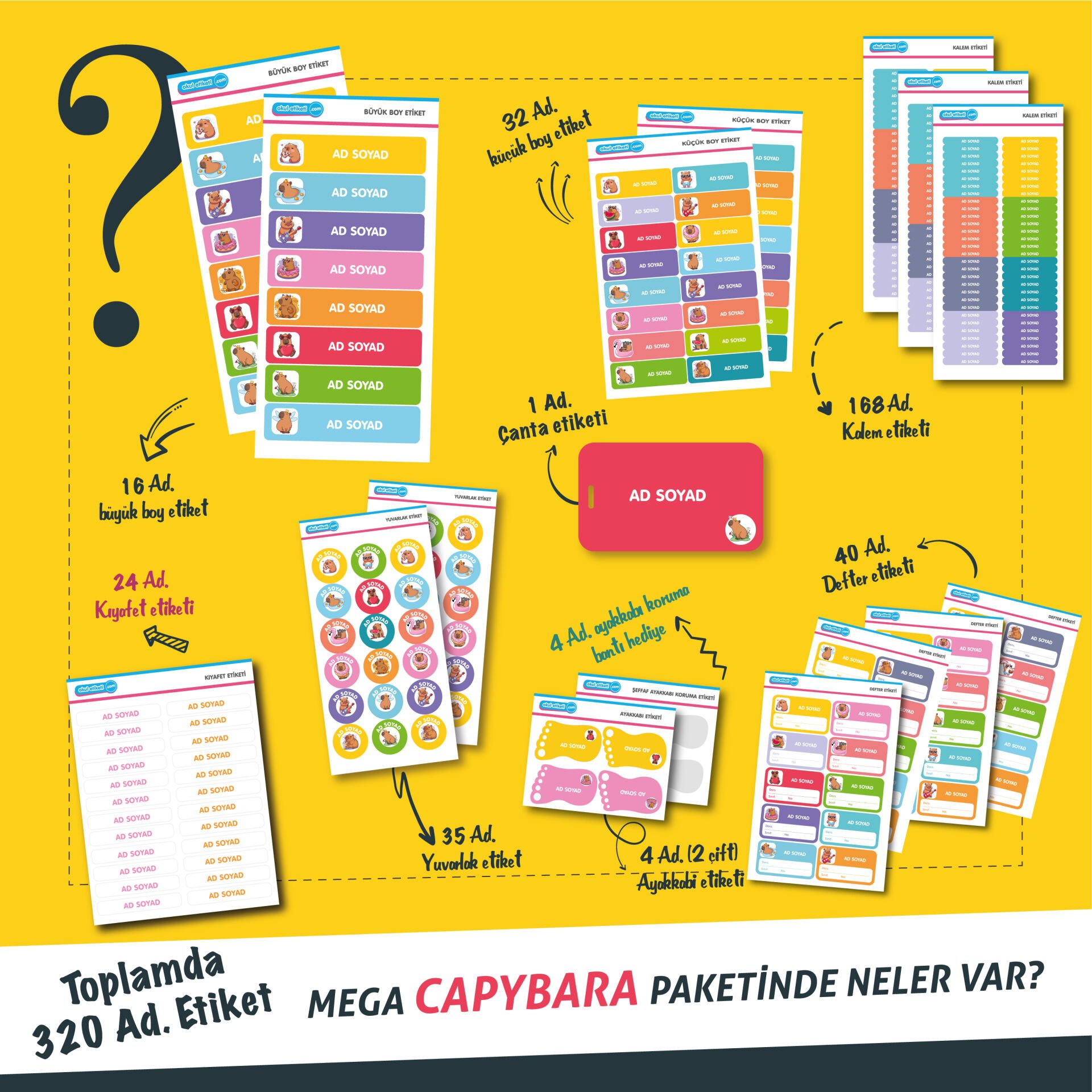 MEGA CAPYBARA | Okul Etiketi